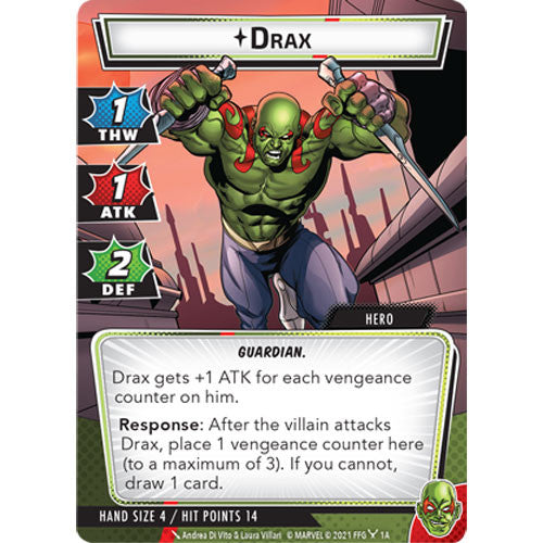 Marvel Champions LCG: Drax Hero Pack – Sci Fi City